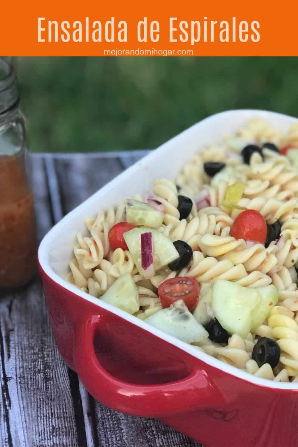Ensalada italiana de pasta fría
