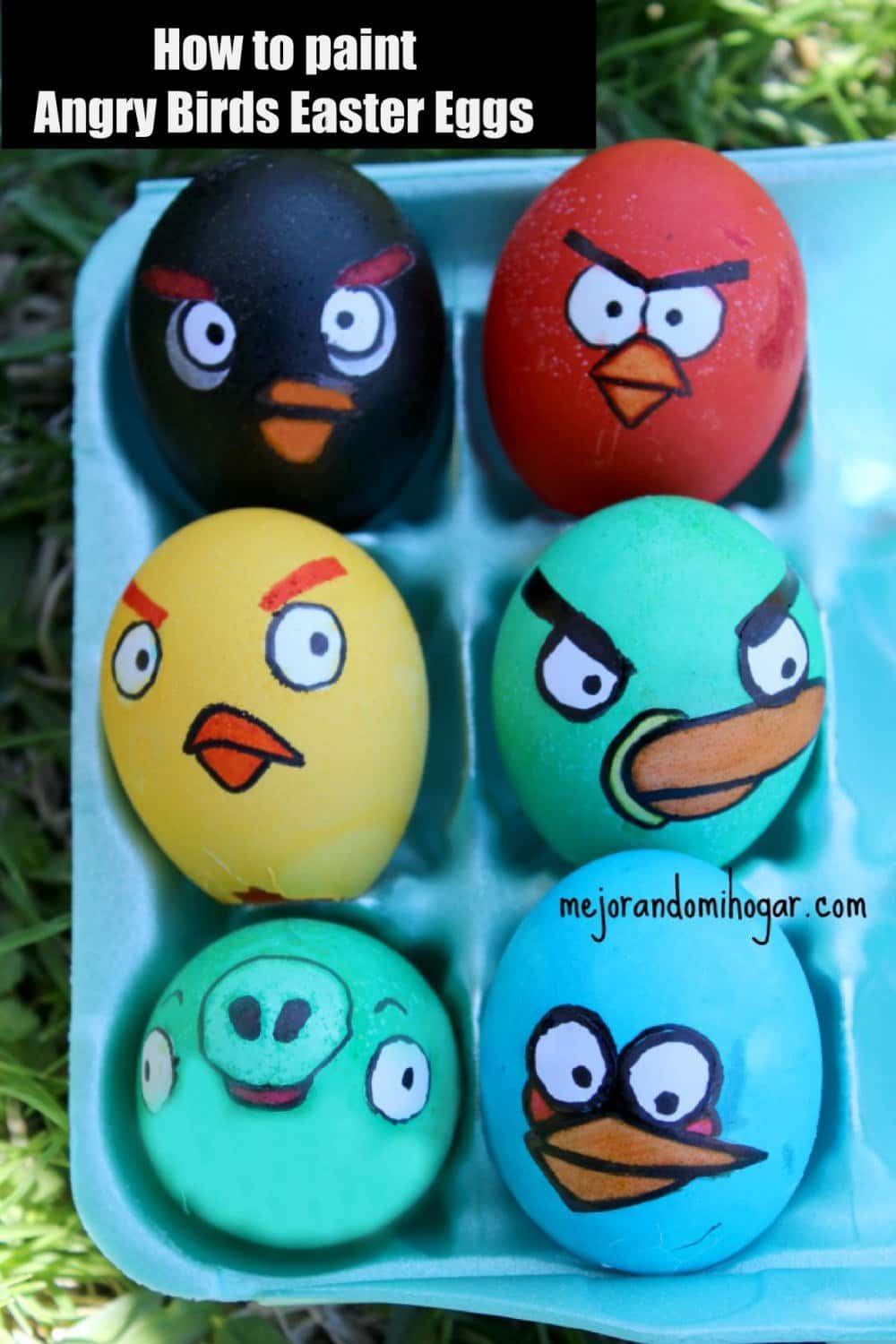 How to paint Angry Birds Easter eggs : Mejorando Mi Hogar